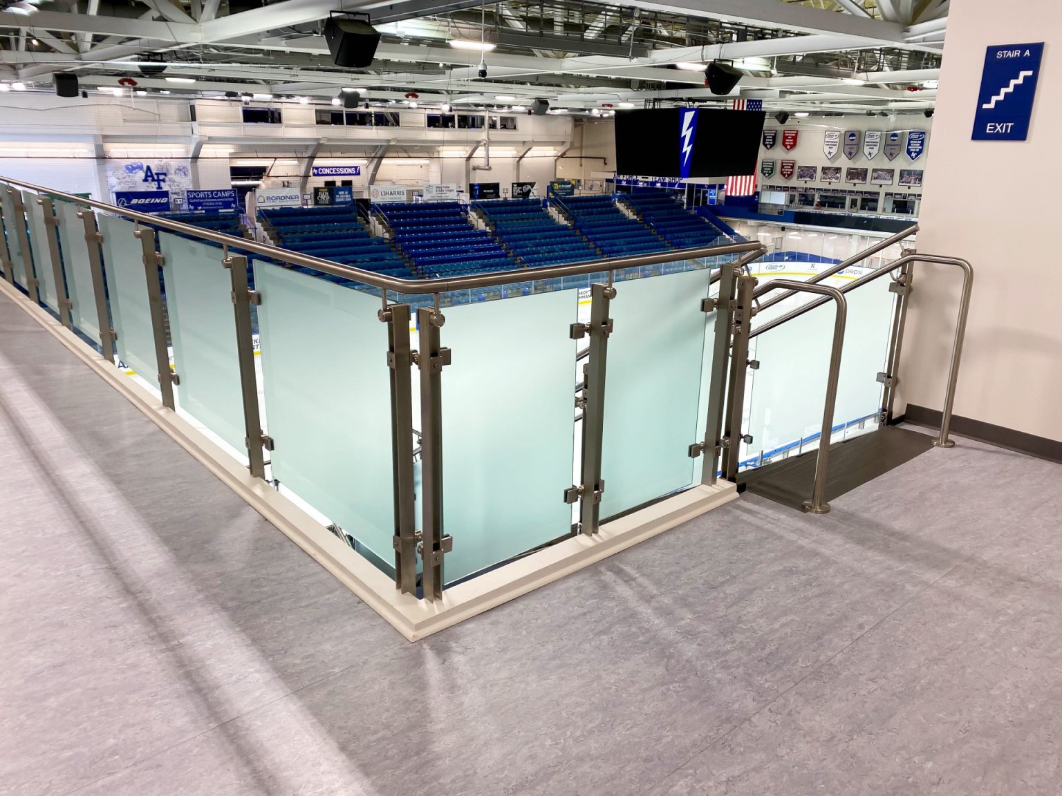 inox™ Elevating the Cadet Ice Arena | HDI Railing Systems