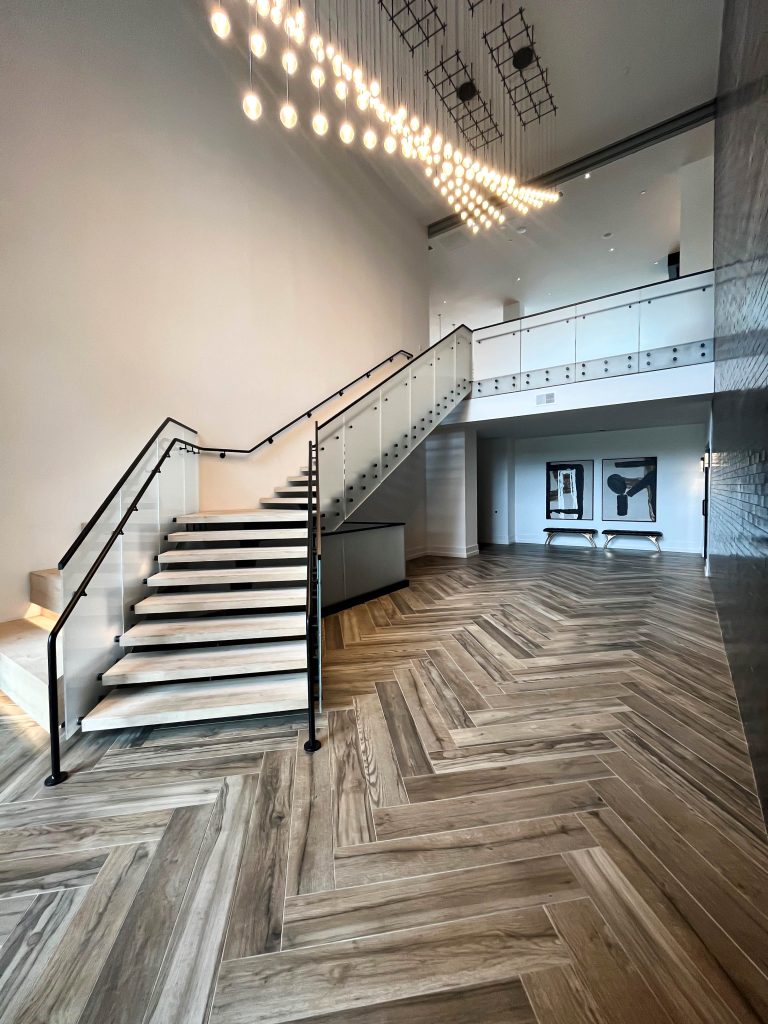 Optik™ Boss Railing Transforms The Hartley Lobby | HDI Railing Systems